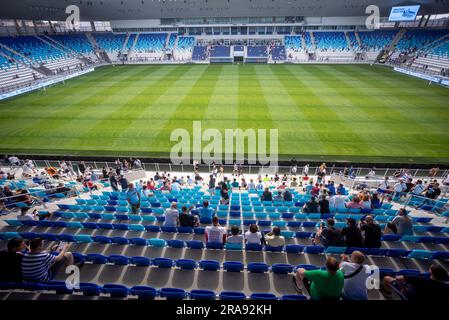 Osijek, Croatia. 01st July, 2023. People visit FC Osijek's new stadium ...