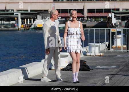 July 3, 2023: SIMON PEGG, POM KLEMENTIEFF, TOM CRUISE, HAYLEY ATWELL ...