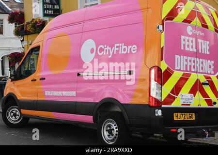 City Fibre Broadband van Stock Photo - Alamy