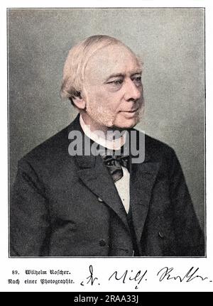 WILHELM GEORG FRIEDRICH ROSCHER (1817 - 1894), German political ...