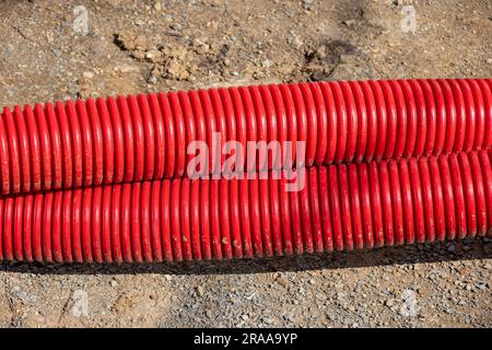 Installing pvc plastic drain pipe water piping system for new home ...