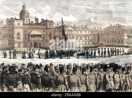 Horse Guards Parade Ground, behind London Eye Ferris Wheel, London ...