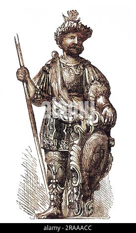 Statue of Magog at the Guildhall, London 1884 Stock Photo - Alamy
