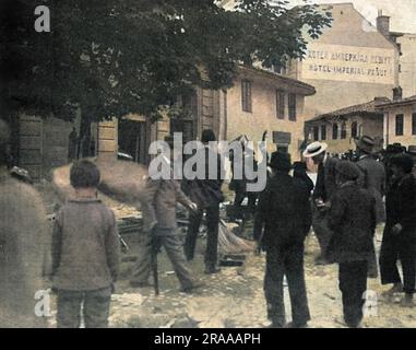 Serbian houses attacked Stock Photo - Alamy