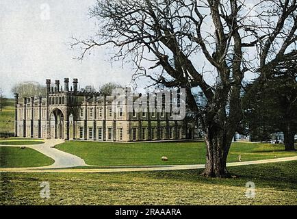 View of Donington Hall, near Derby, famous during the years 1914 - 1918 ...
