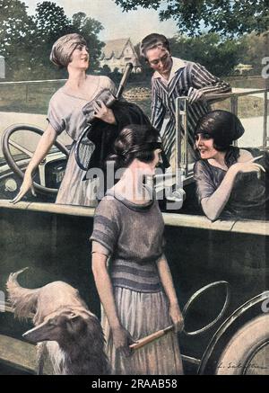 Motoring attire for women 1905 Stock Photo - Alamy