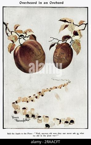'Overheard in an Orchard' by Bruce Bairnsfather Stock Photo - Alamy