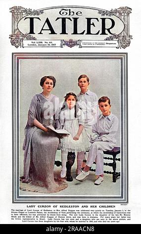 Tatler front cover featuring Mrs Alfred Duggan, born Grace Elvina Hinds ...