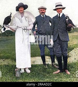 Lady Drogheda photographed with Prince Henry of Pless and the Prince's ...