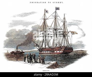 Emigrant ship St Vincent Stock Photo - Alamy