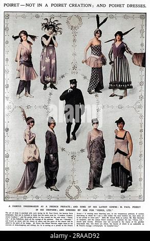 Paul Poiret (1879-1944), influential French fashion designer, pictured ...