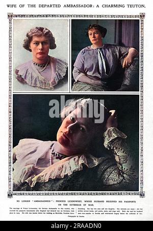 A portrait of Prince Lichnowsky, German Ambassador in London 1912-1914 ...