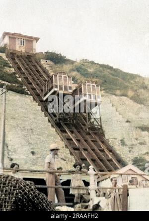 Bournemouth seaside "cliff lift", Dorset, Britain, UK Stock Photo - Alamy