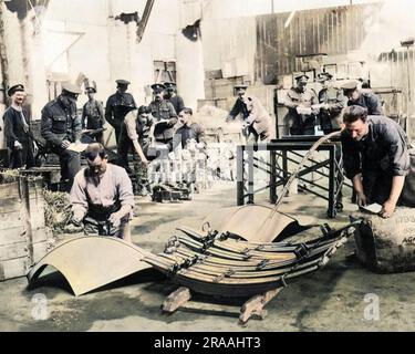 A British transport depot during WW1 Stock Photo - Alamy
