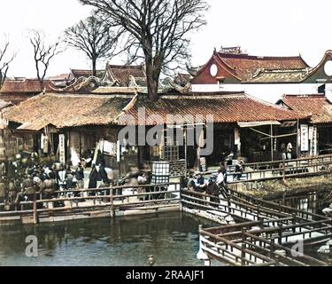 Tea House, Shanghai, China, circa 1880s Stock Photo - Alamy