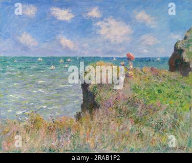 Claude Monet - Cliff Walk at Pourville, 1882 Stock Photo - Alamy