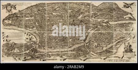 17th century map of Europe. Published in 1700, this map by the Dutch ...