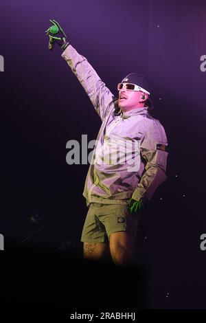 Colombian singer Salomón Villada Hoyos known by his stage name Feid ...