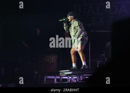 Colombian singer Salomón Villada Hoyos known by his stage name Feid ...