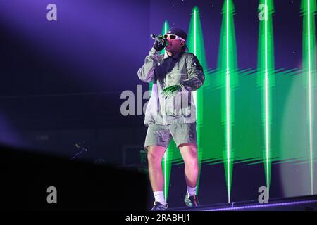 Colombian singer Salomón Villada Hoyos known by his stage name Feid ...