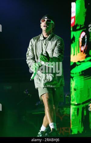 Colombian singer Salomón Villada Hoyos known by his stage name Feid ...