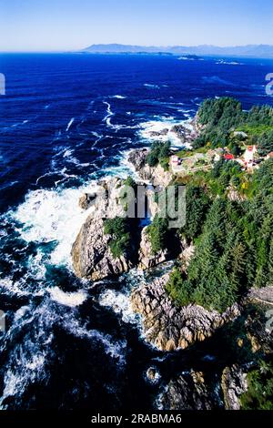 Cape Beale Lighthouse, West Coast, Vancouver Island, BC, British ...