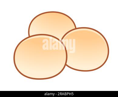 Dinner rolls. Cartoon bread bun. Bakery icon Stock Vector Image & Art ...