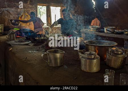 12 28 2014 Kitchen of Traditional Indian roadside Food joint(Dhaba) 70 ...