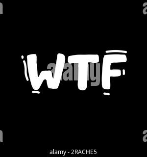 Wtf speech bubble cloud, scream and shout. Vector wtf bubble speech ...