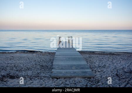 Evening mood on the beach of Ishoj, south of Copenhagen, denmark Stock ...
