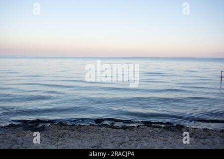 Evening mood on the beach of Ishoj, south of Copenhagen, denmark Stock ...