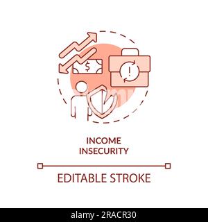 Income insecurity concept icon Stock Vector Image & Art - Alamy