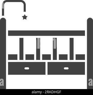 Crib Icon image. Suitable for mobile application Stock Vector Image ...