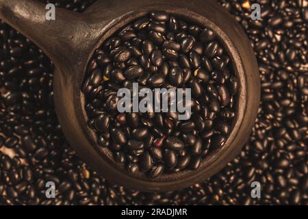 Black turtle bean - is a small, shiny variety of the common bean Stock ...