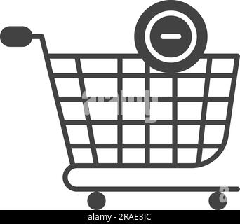 Remove From The Cart Icon Image Stock Vector Image & Art - Alamy