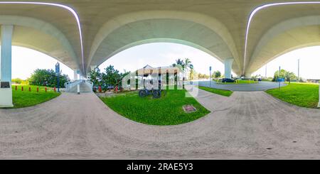 360° view of 360 spherical equirectangular photo Stuart Riverwalk ...