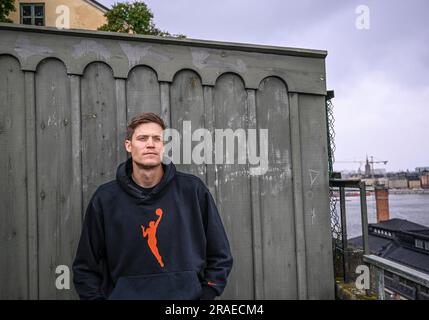 Swedish ex-NBA star Jonas Jerebko is photographed in Stockholm, Sweden ...