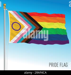 Pride flag, international movement, vector illustration Stock Vector ...