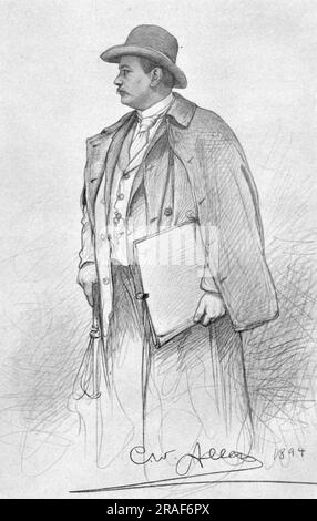 Self-portrait 1894 by Christian Wilhelm Allers Stock Photo - Alamy