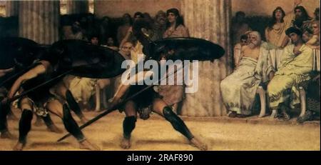 Alma-Tadema Lawrence - a Pyrrhic Dance 1 - British School - 19th ...