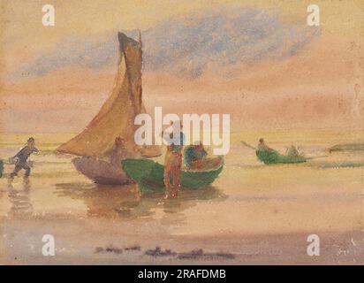 Thomas Pollock Anshutz - Sunset Glow Recto 1897 Stock Photo - Alamy