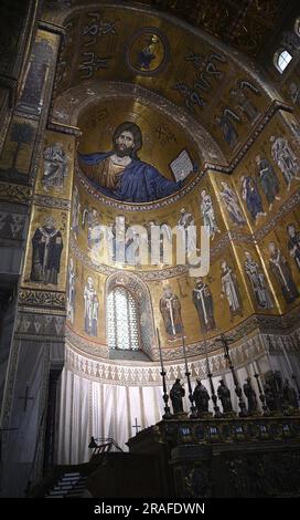 Central nave with Christ Pantocrator who dominates the interior from ...