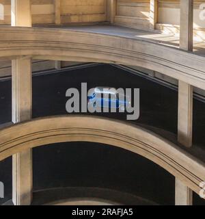 Mini Austin Cooper on the helix access ramp of Lingotto building in ...