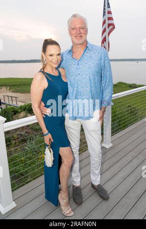 Steffen D Land and Dena McCoy attend Fashion Designer Elie Balleh ...