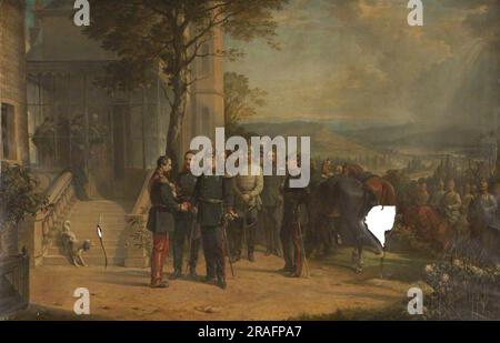 Thomas Jones Barker, Surrender of Napoleon III at Sedan--1870 Stock ...