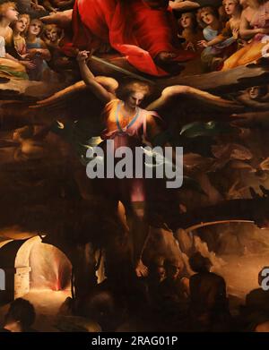 The Fall of the Rebel Angels (detail) 1530 by Domenico Beccafumi Stock ...