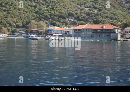 The Dafni is a Settlements built on Mount Athos Stock Photo - Alamy