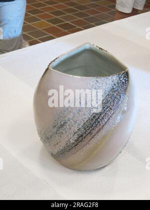 Hagi Ware, Hagi-Yaki, on display at the Yoshiga Taibi Memorial Museum ...