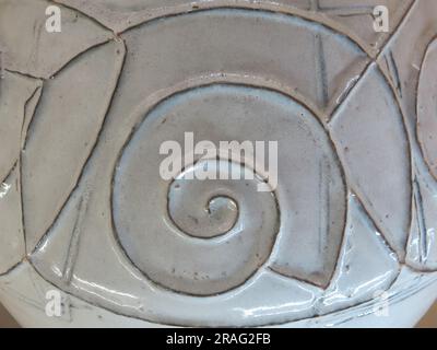 Hagi Ware, Hagi-Yaki, on display at the Yoshiga Taibi Memorial Museum ...