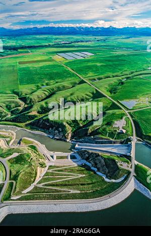 Aerial image of Oldman River Dam, Alberta, Canada Stock Photo - Alamy